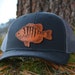 Bluegill Patch Hat, Custom Richardson 112 Leather Patch Hat, Leather ...
