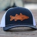 Snook Patch Hat, Custom Richardson 112 Leather Patch Hat, Leather Patch ...