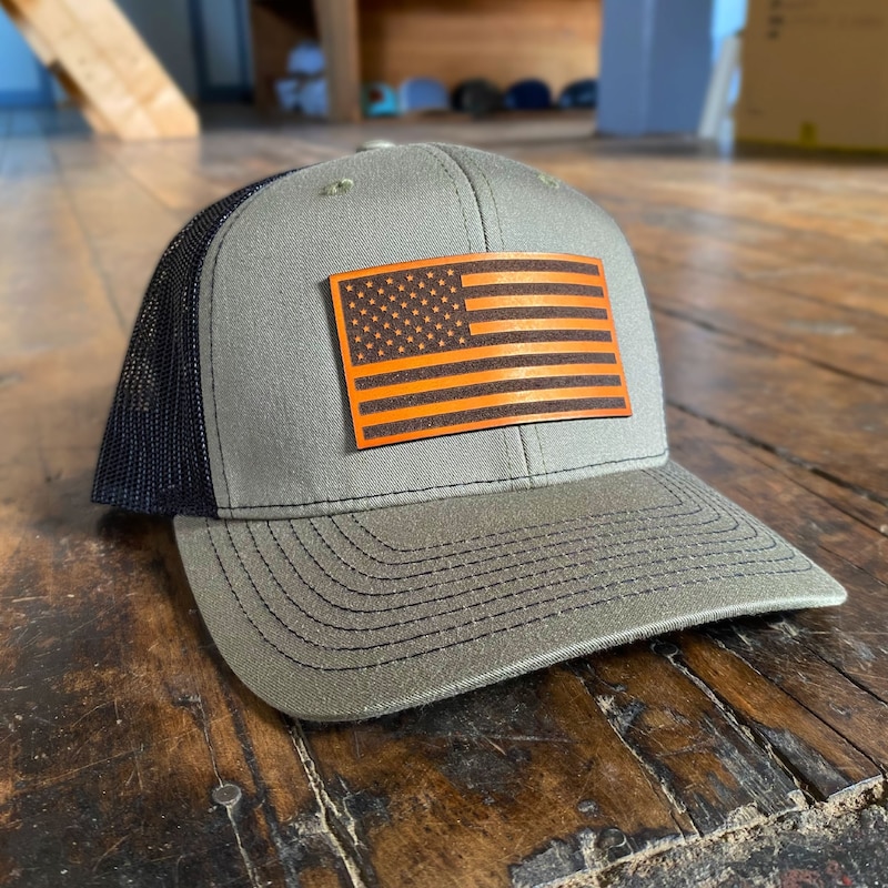 American Flag Patch Hat - Etsy