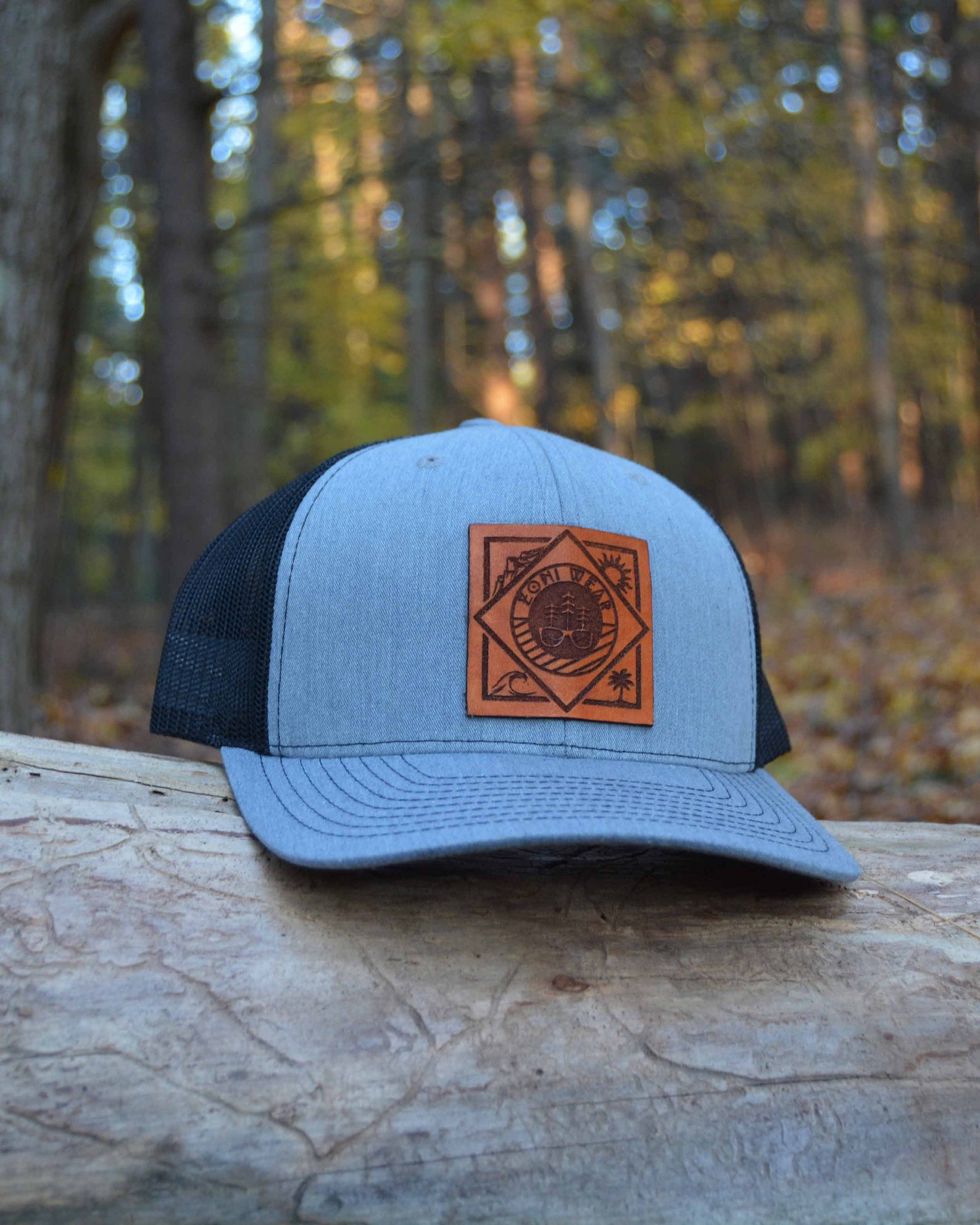 Zoni Wear Leather Patch Hat, Leather Patch Trucker Hat - Etsy