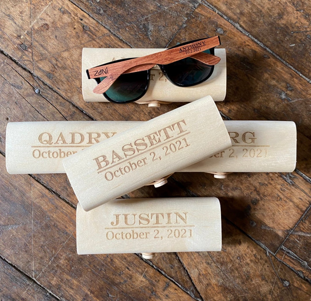 Zoni Wear Wood Sunglasses Box. Sunglasses Carry Case. Personalized Wood ...