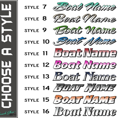 Boat Name Decal / Custom Hull Graphic / Premium Marine Vinyl - Etsy