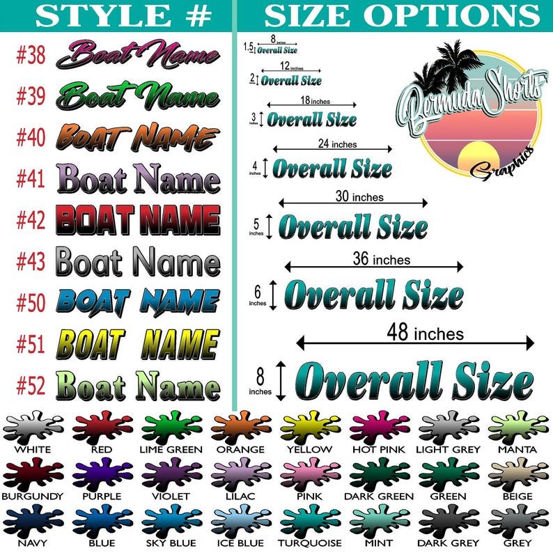Custom Boat Name Decals for Boats, PWC, Kayaks and Watercraft CTDB #38 ...