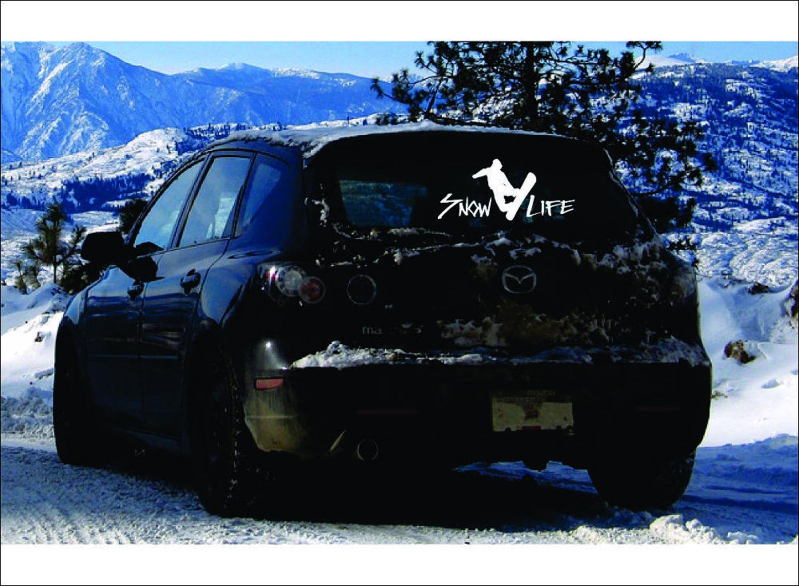 Snow Life / 18" Vinyl Vehicle Snowmobile Salt Life Style Graphic ...