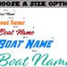 Boat Name Decal / Custom Hull Graphic / Premium Marine Vinyl Lettering ...