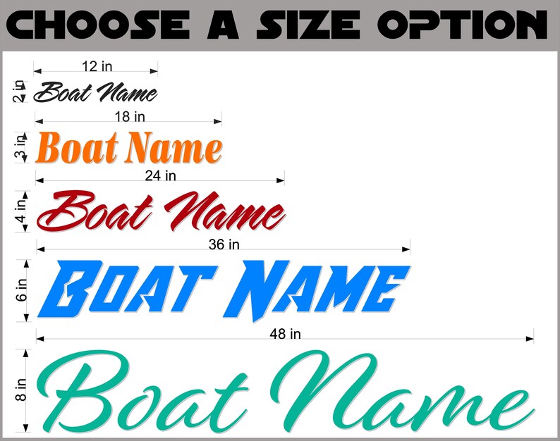Boat Name Decal / Custom Hull Graphic / Premium Marine Vinyl - Etsy