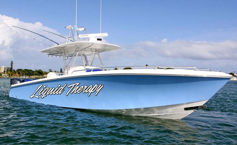 Boat Name Decal / Custom Hull Graphic / Premium Marine Vinyl - Etsy