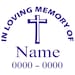 In Loving Memory Cross | Personalized Vinyl Decal Sticker | Faith ...