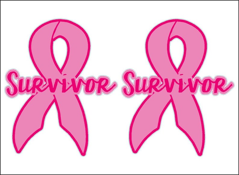 Survivor Ribbons / 2 PACK / Breast Cancer Awareness / Vehicle - Etsy