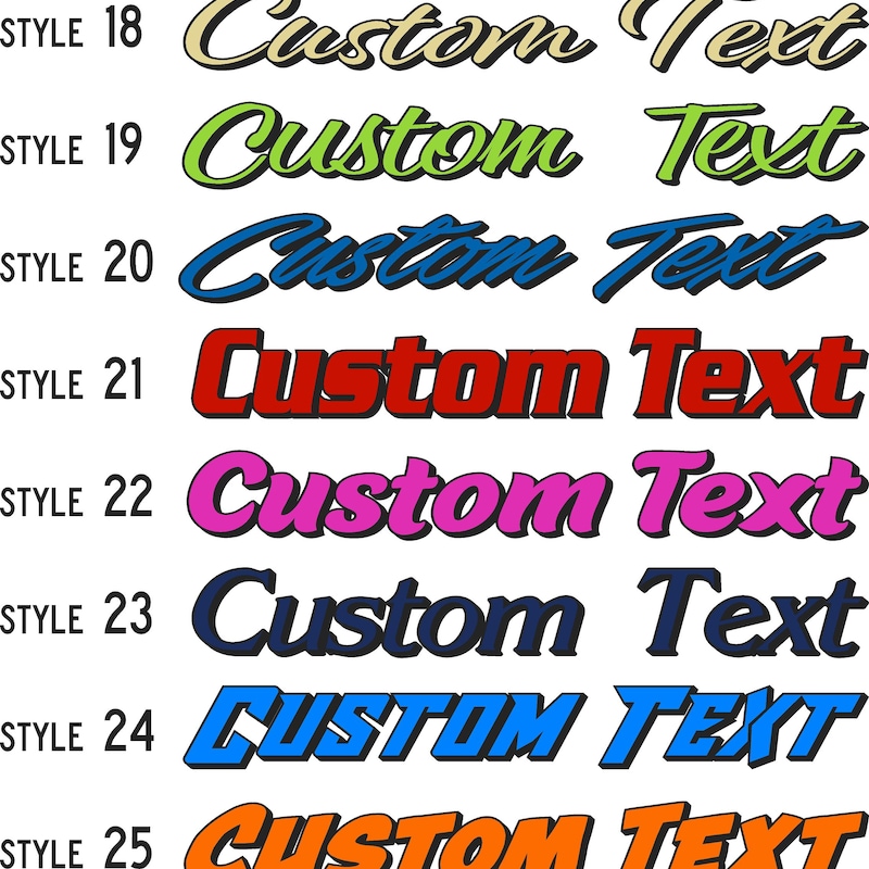 Custom Automotive Vinyl Decals - Etsy
