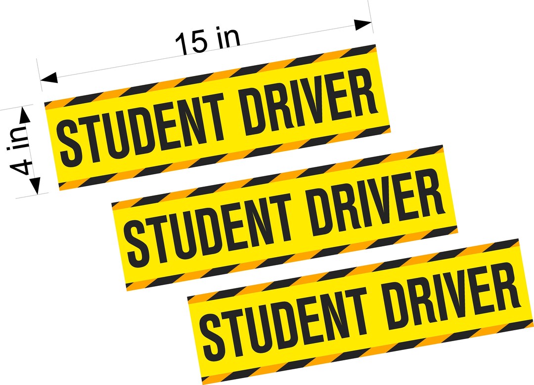 Student Driver / New Driver / Car Magnet / 3 Pack - Etsy
