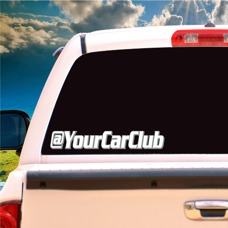 Custom Windshield Decal, Personalized to Order Premium Automotive Vinyl ...