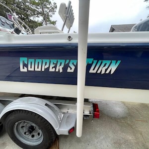 Boat Name Decal / Custom Hull Graphic / Premium Marine Vinyl Lettering ...