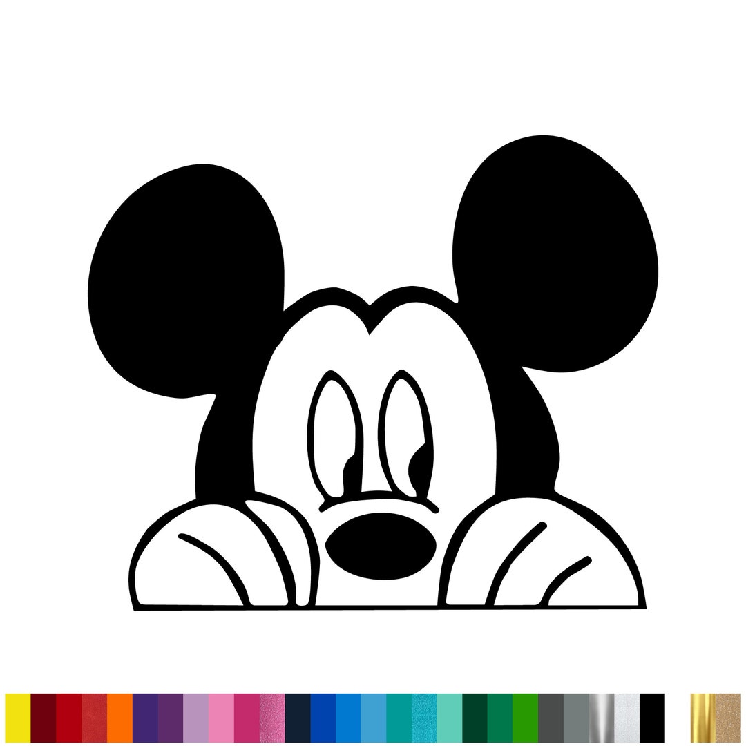 Peeking Mickey Light Switch Decal | Home Decor, Vehicle, Wall or Any ...