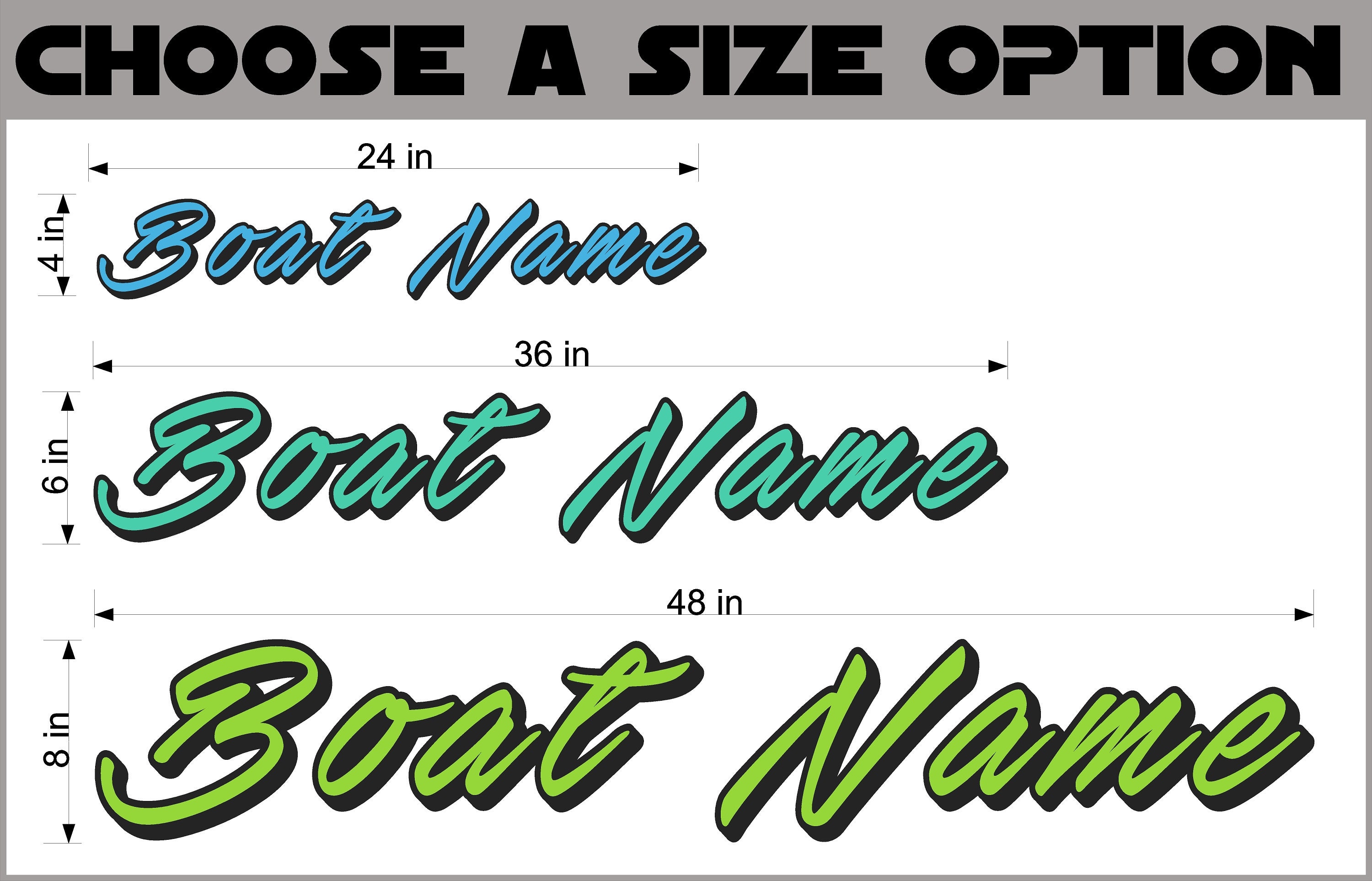Boat Name Decal / Custom Hull Graphic / Premium Marine Vinyl | Etsy
