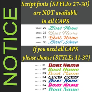 Boat Name Decal / Custom Hull Graphic / Premium Marine Vinyl Lettering ...