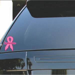 Survivor Ribbons / 2 PACK / Breast Cancer Awareness / Vehicle - Etsy