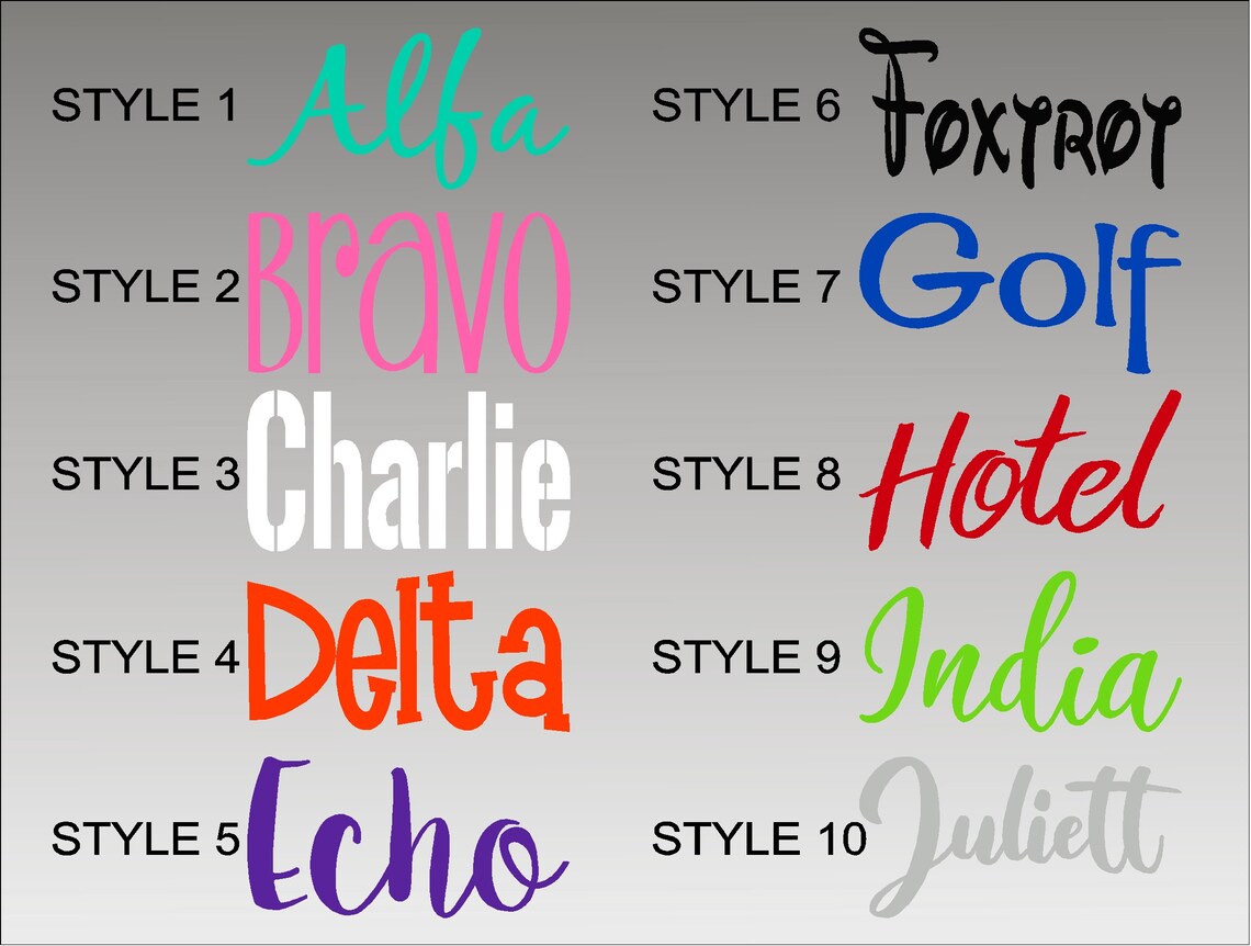 Personalized Name Decal Vinyl Decal for Tumbler Laptop | Etsy