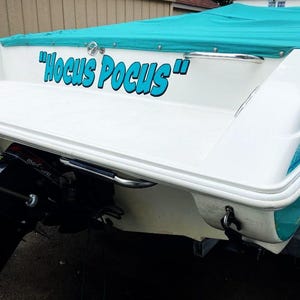 Boat Name Decal / Custom Hull Graphic / Premium Marine Vinyl Lettering ...