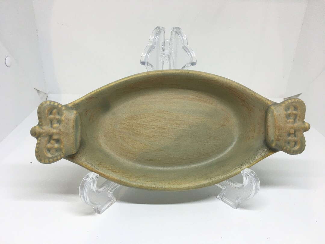 Copper Brown King Crown Serving Pottery Casserole Dish, Butter Dish ...