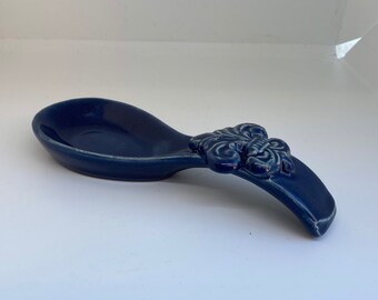 Navy Blue Spoon Rest - Etsy