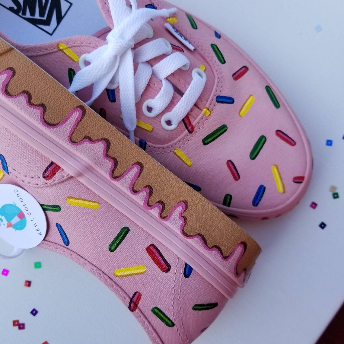 Donut Dripping Custom Vans - Etsy