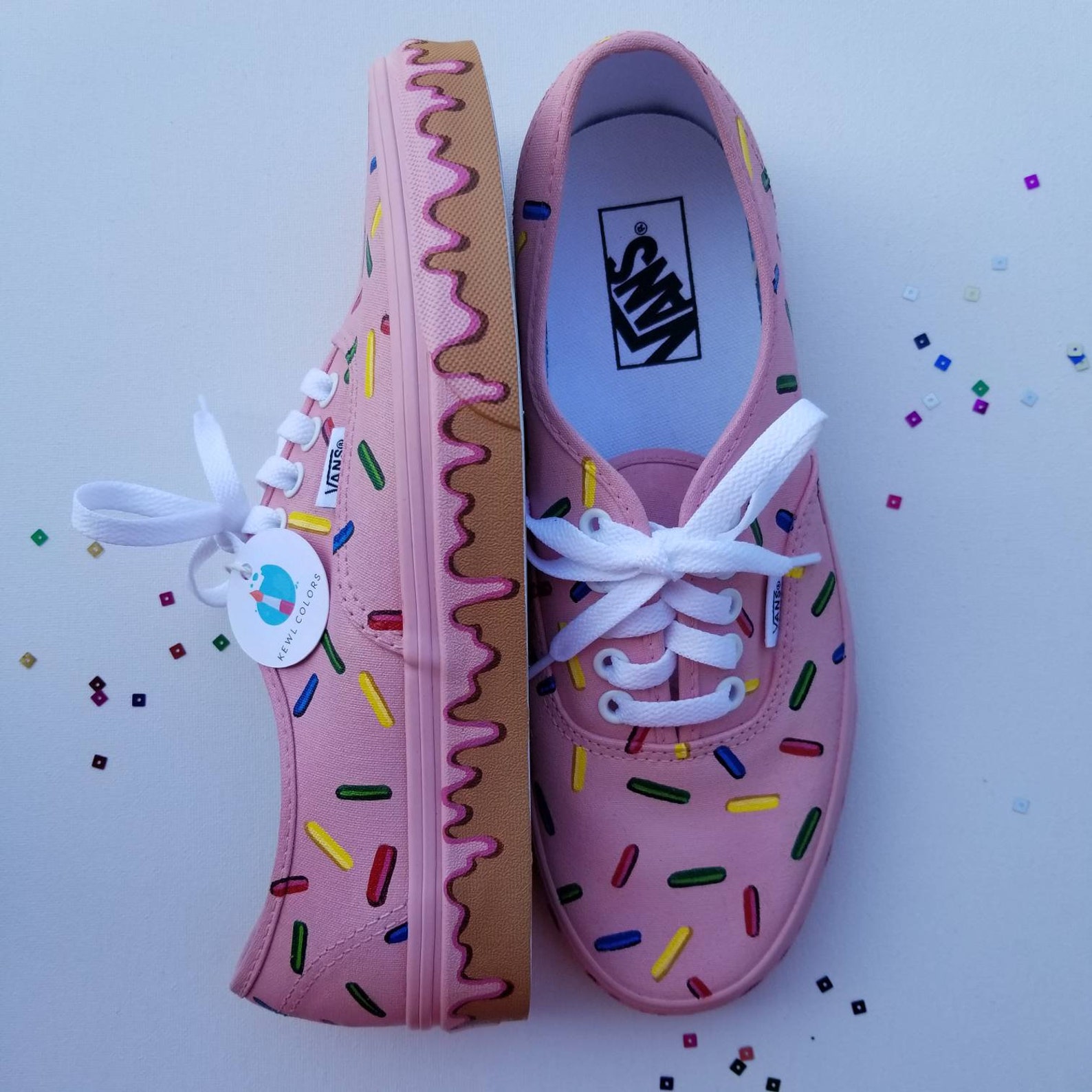 Donut Dripping Custom Vans - Etsy