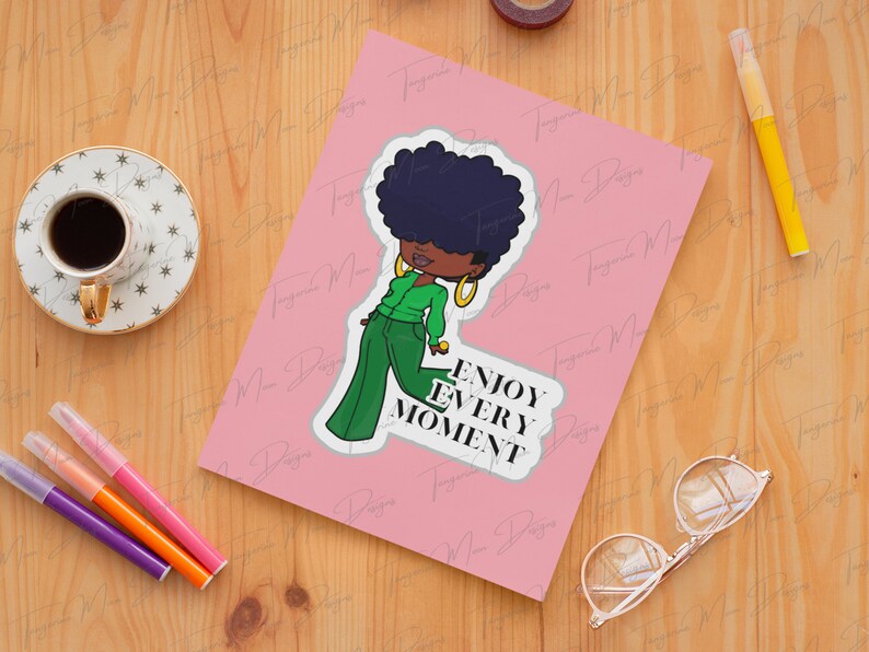Black Girl Stickers Inspirational Motivational Planners - Etsy