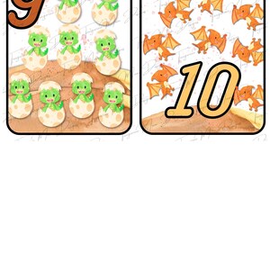 Flashcards for Kids | Dinosaurs1 | Numbers 1 - 10 | Printable ...
