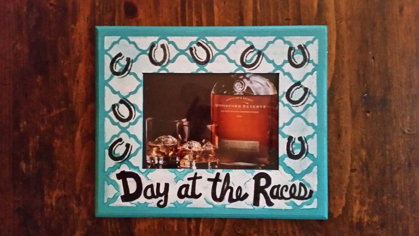 Day at the Races 5 x 7 picture frame handmade painted | Etsy