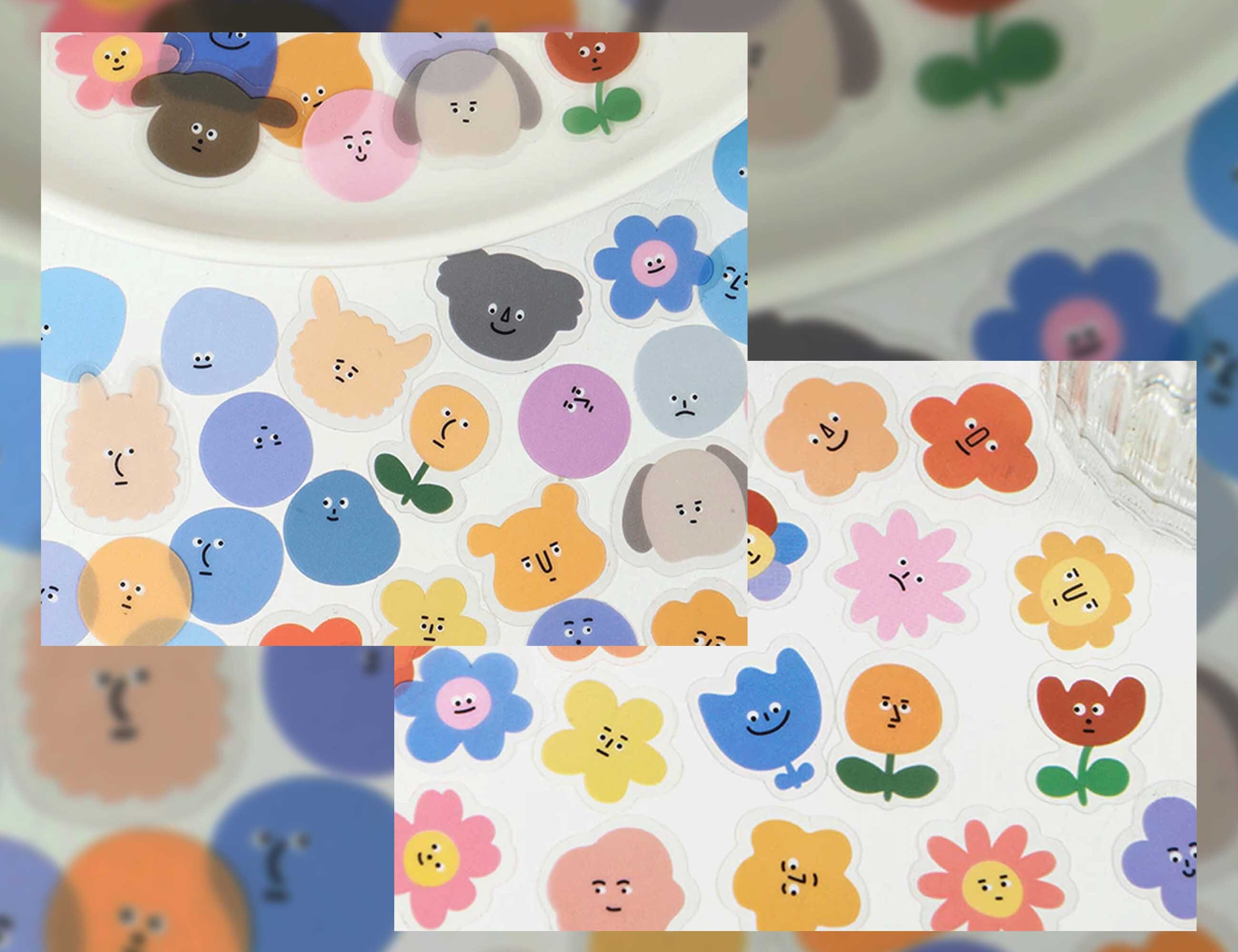 Clear Emotion Sticker Kawaii Stickers for Deco Journal Note Cute ...