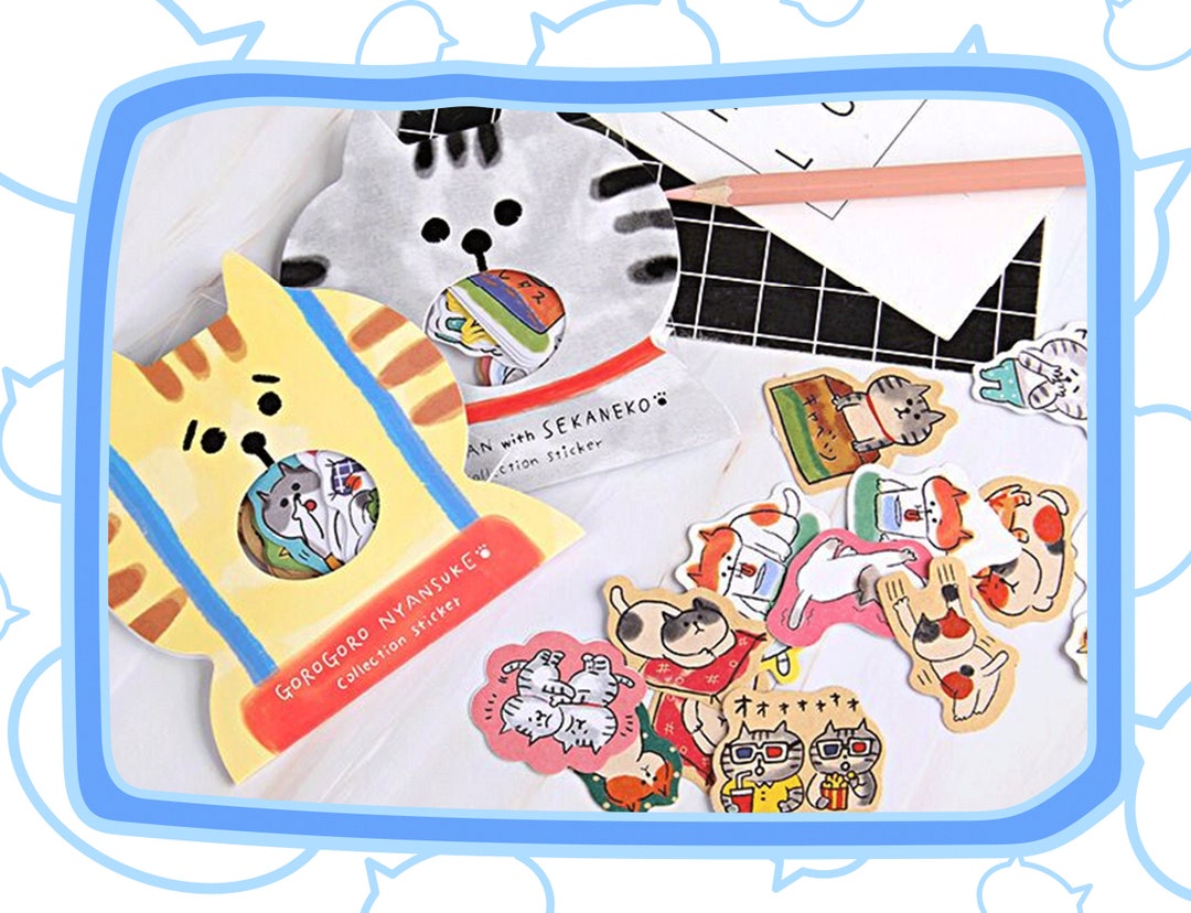 Small Cat Sticker for Deco Journal Stickers Neko Sticker Kawaii ...