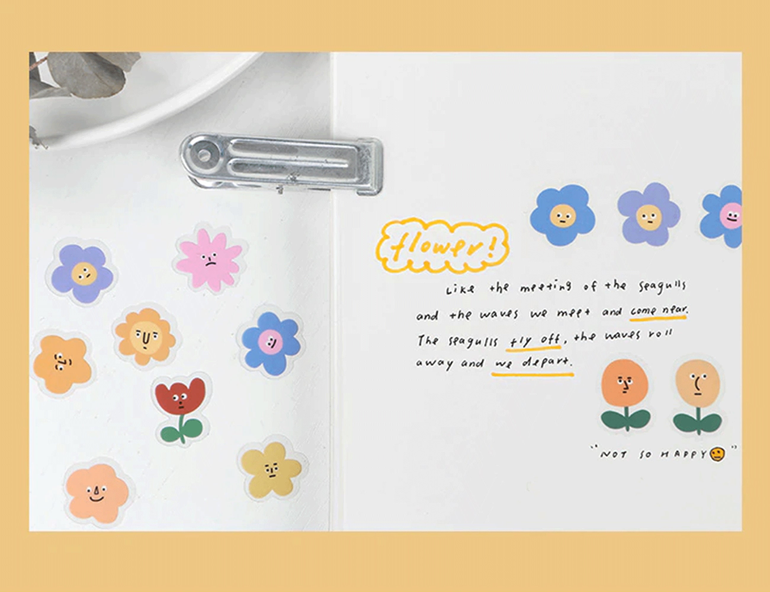 Clear Emotion Sticker Kawaii Stickers for Deco Journal Note Cute ...