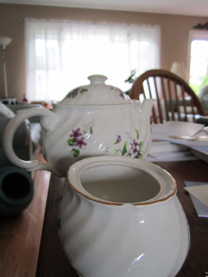 Vintage Old Foley James Kent Tea Set Teapot Creamer Sugar Bowl Sweet ...