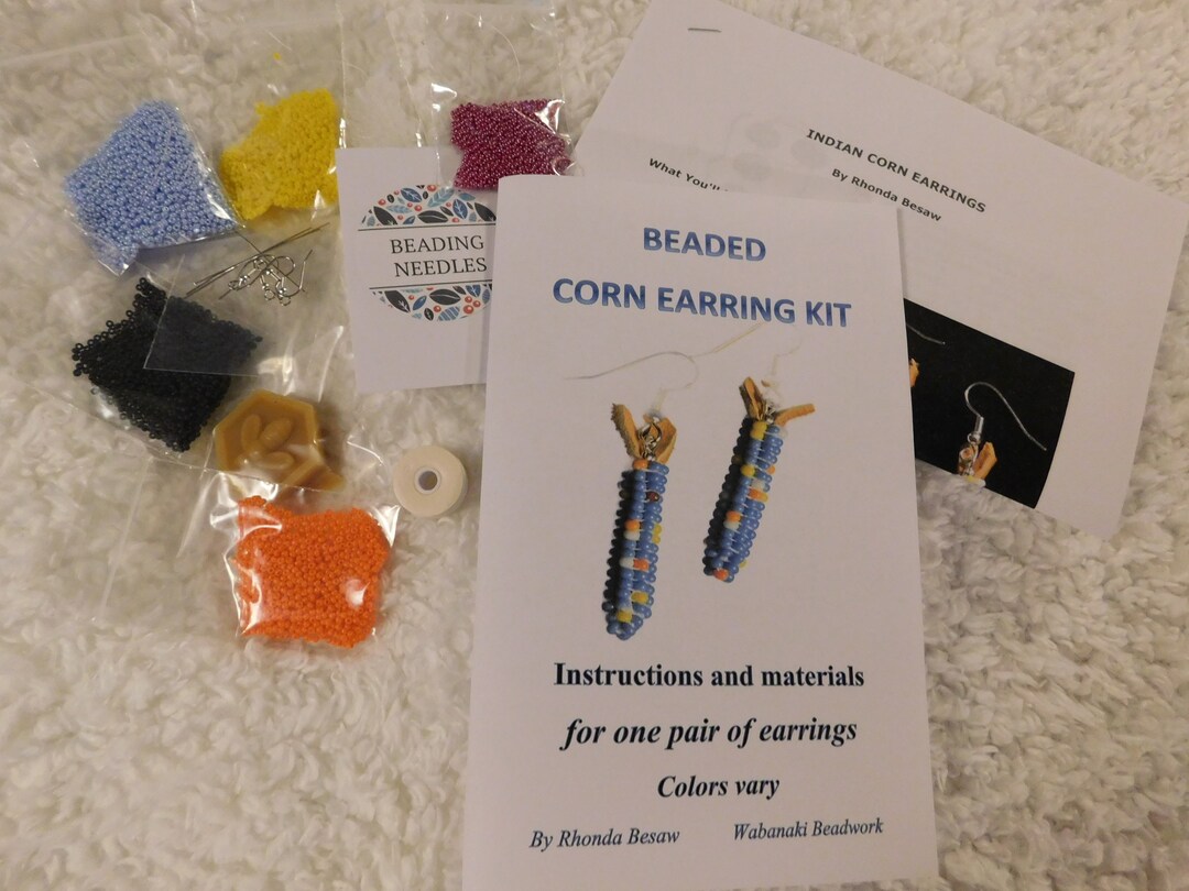 Beaded Corn Earrings Kit - Etsy