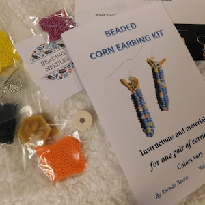 Beaded Corn Earrings Kit - Etsy