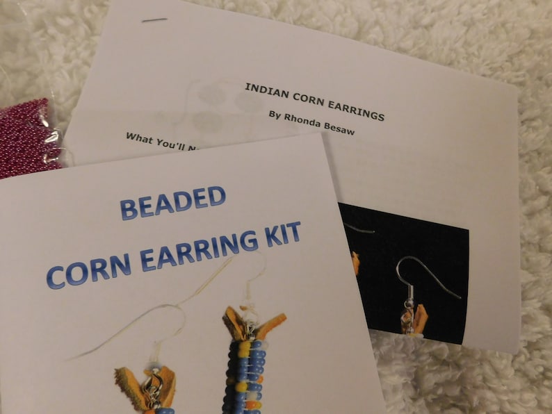 Beaded Corn Earrings Kit - Etsy