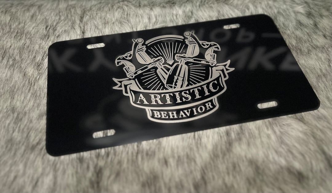 Custom Laser Engraved License Plate Your Logo or Text - Etsy