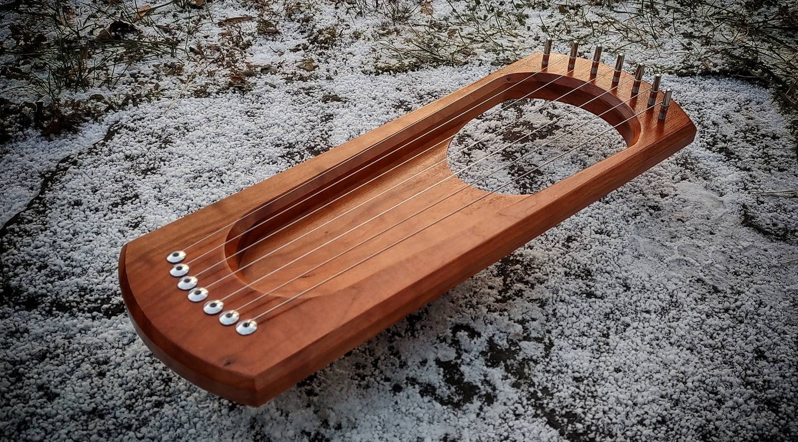 Lyre Pentatonic 7 String American Cherry Open Back | Etsy
