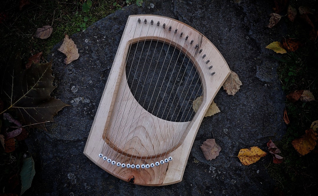 16 String Lyre Sugar Maple Etsy
