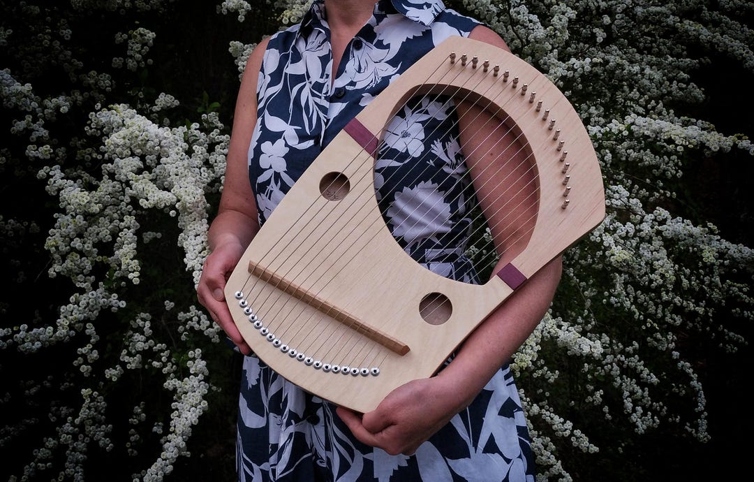 19 String Acoustic Lyre - Sugar Maple - Etsy
