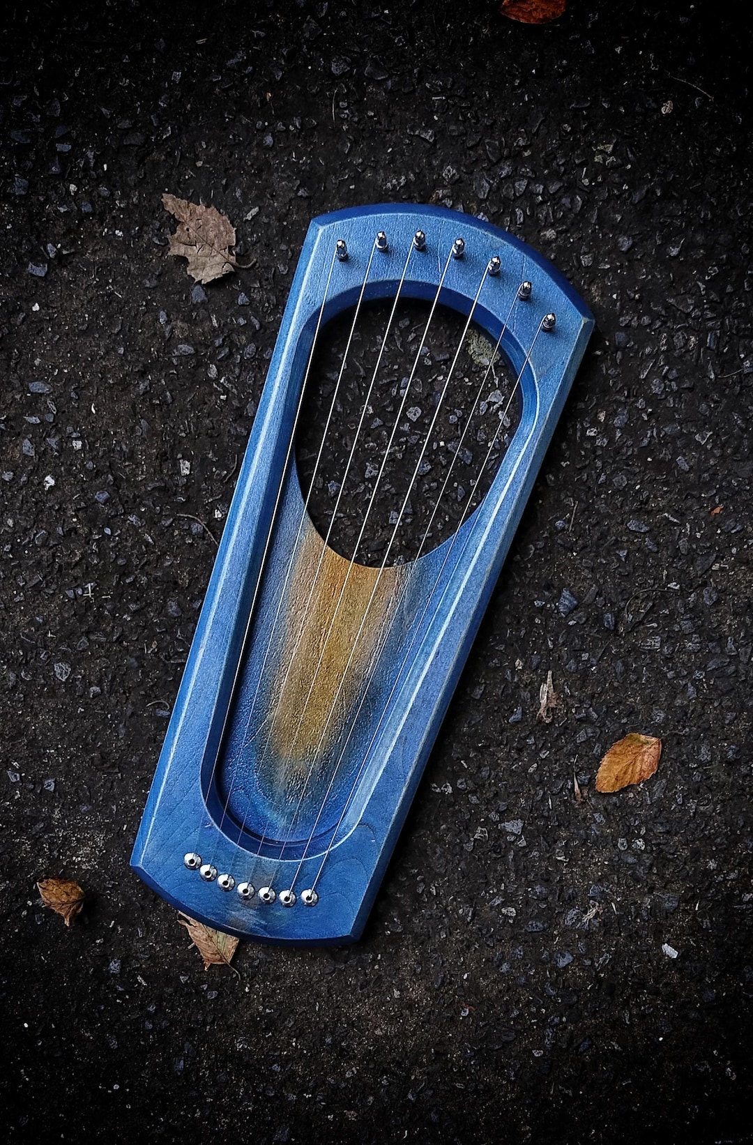 Blue Opal Burst - Pentatonic 7 String Lyre - Etsy