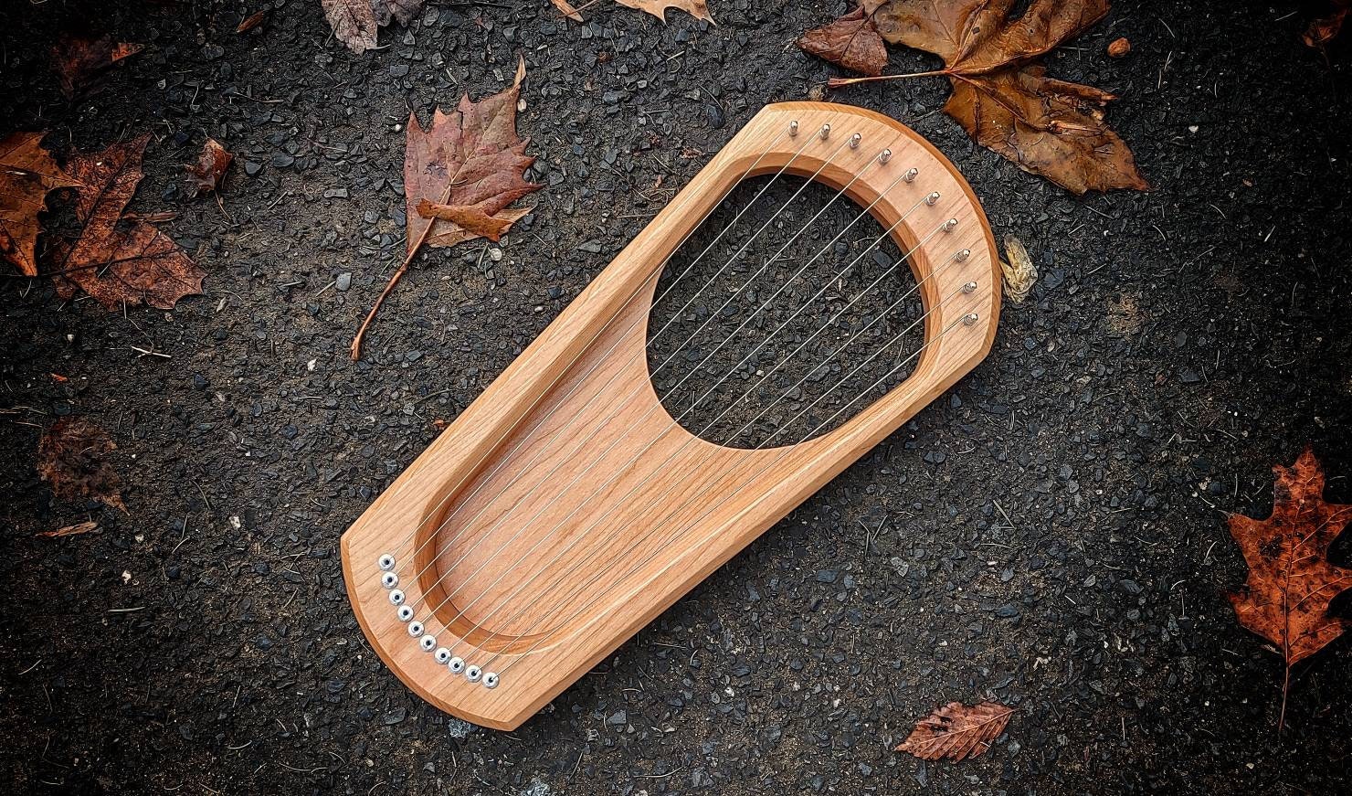 10 & 11 String Lyre - American Cherry - Etsy