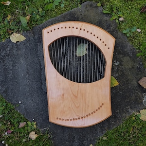 19 String Lyre - American Cherry - Etsy