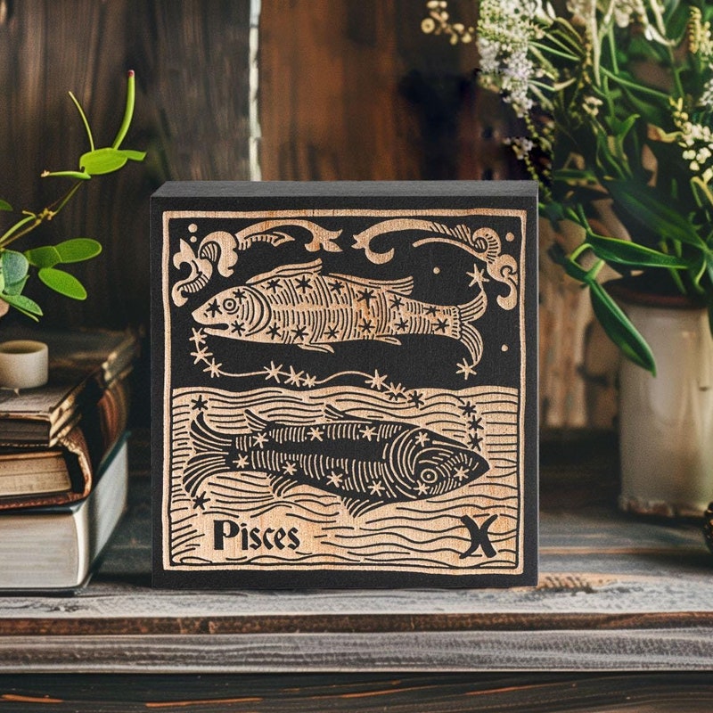 Pisces Wall Art - Etsy