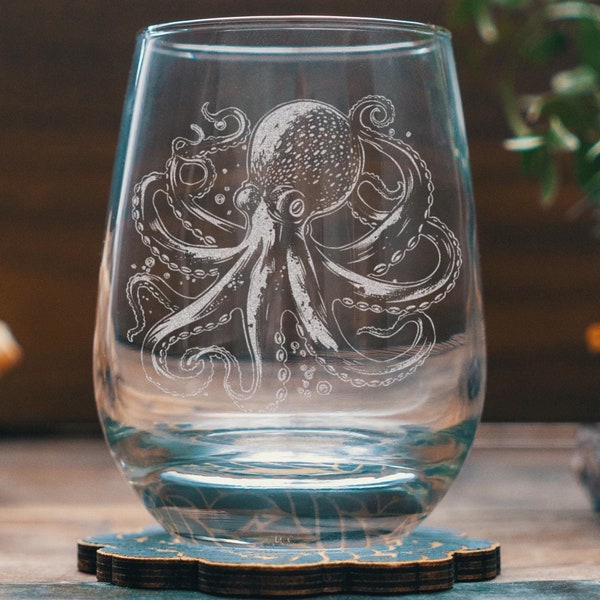 Octopus Wine Glasses - Etsy