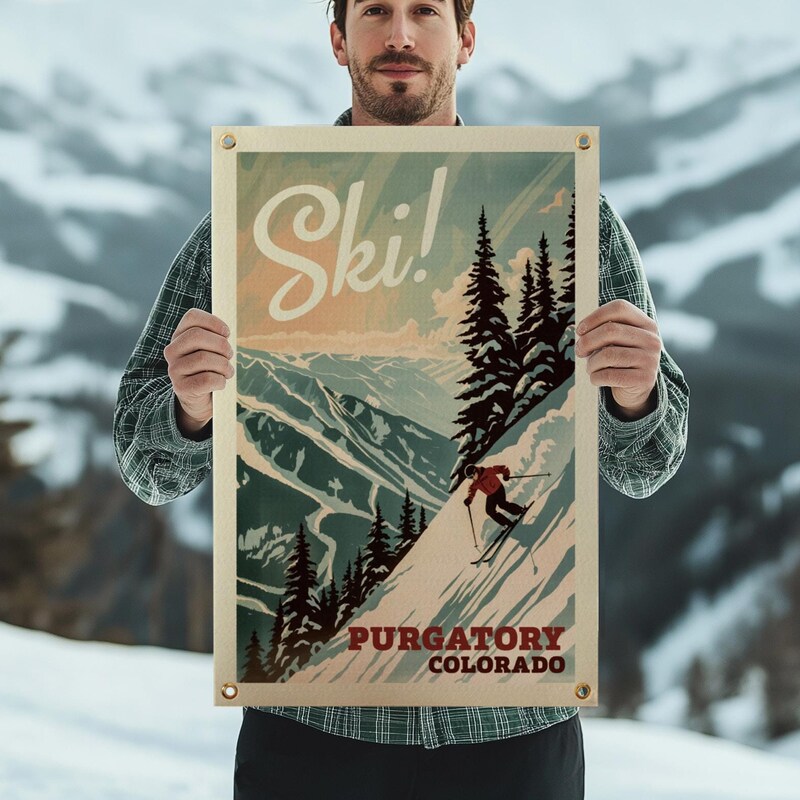 Ski Poster - Etsy