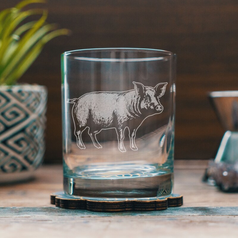 Pig With Glasses Svg - Etsy