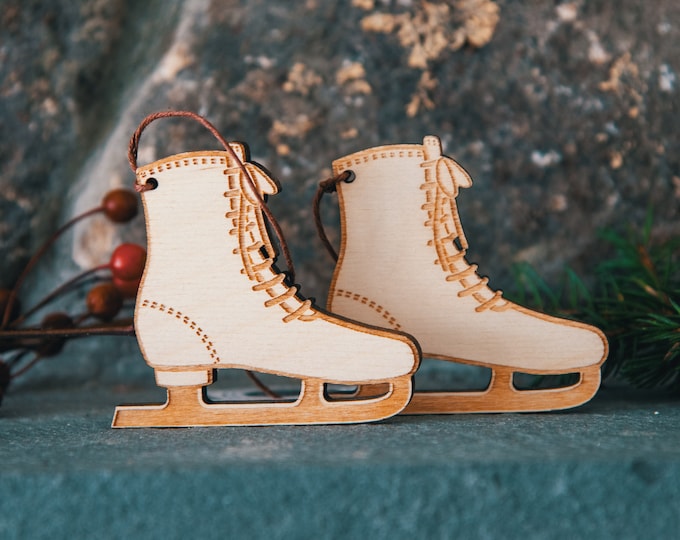 Vintage Skates Ornament | Christmas, Holiday Decor, Hostess Gift, Gift ...