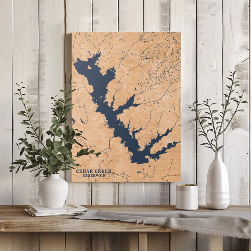 Custom Lake Map - Etsy